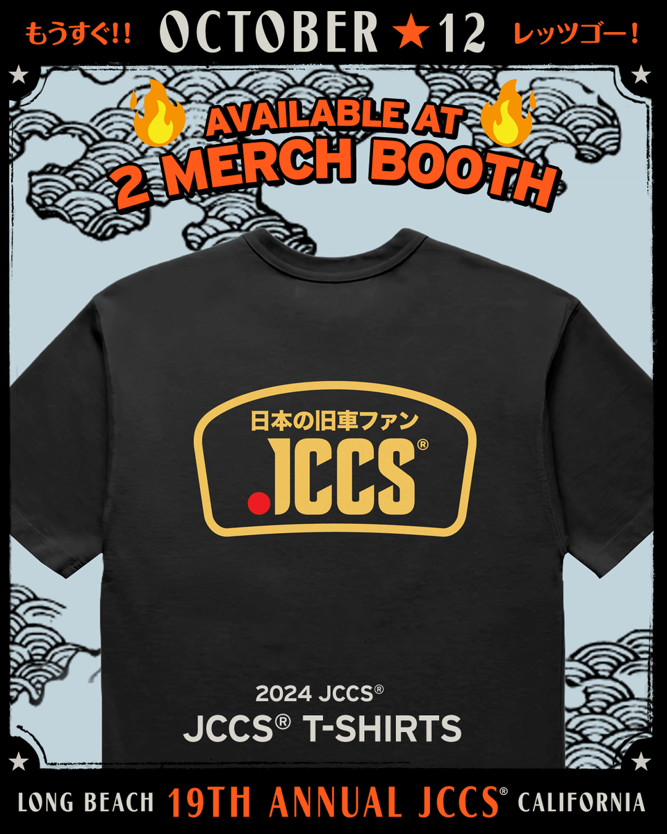 JCCS® 2024 New Tee > "Japanese Kyusha Fan" Tee Black – JapaneseClassicCarShow